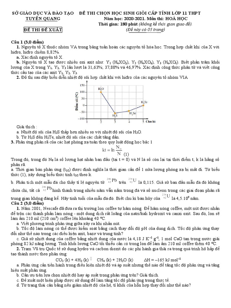 De Thi de Xuat Nop (Phong Chuyen) | PDF