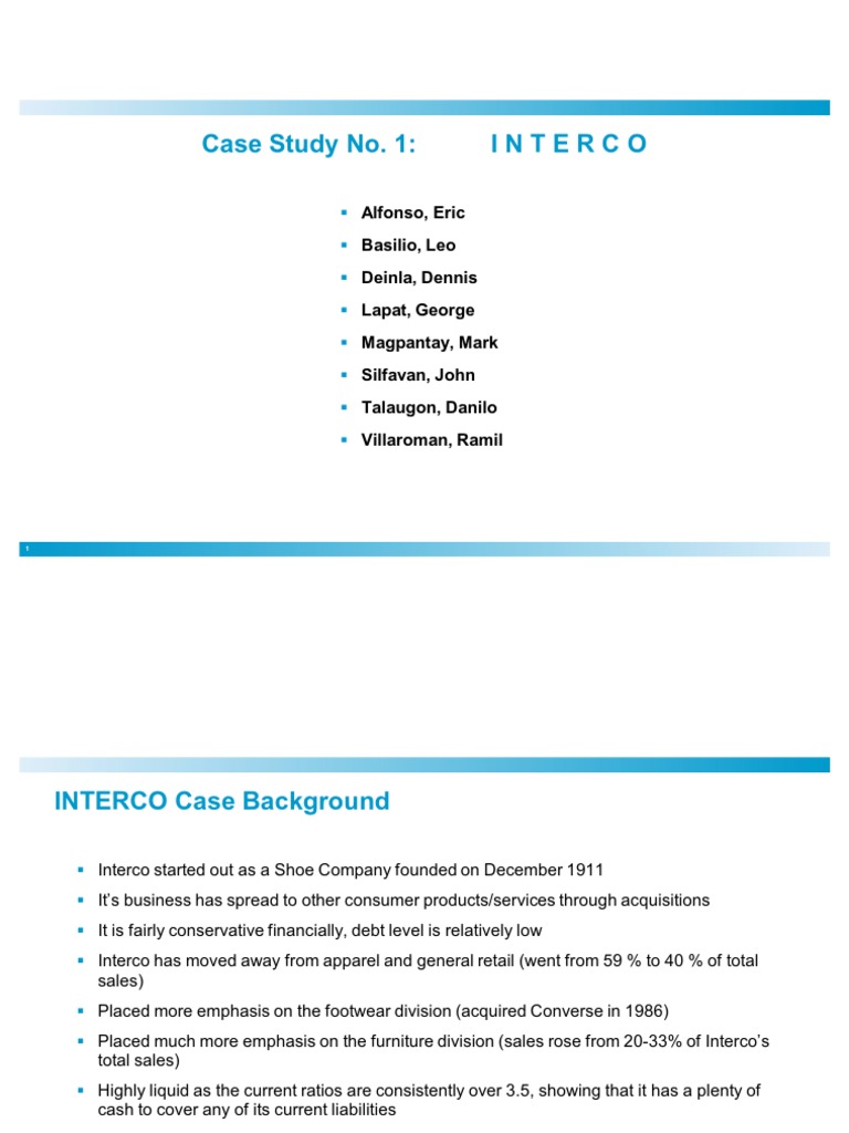 Interco Case Solution | PDF