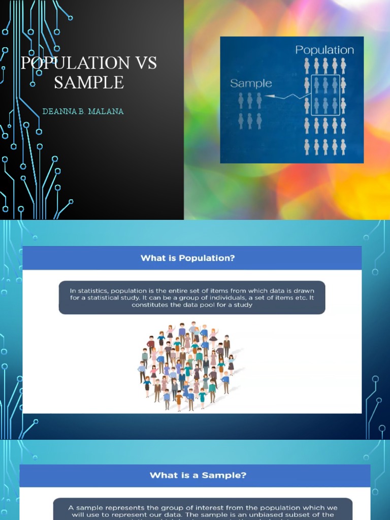 Population Vs Sample | PDF