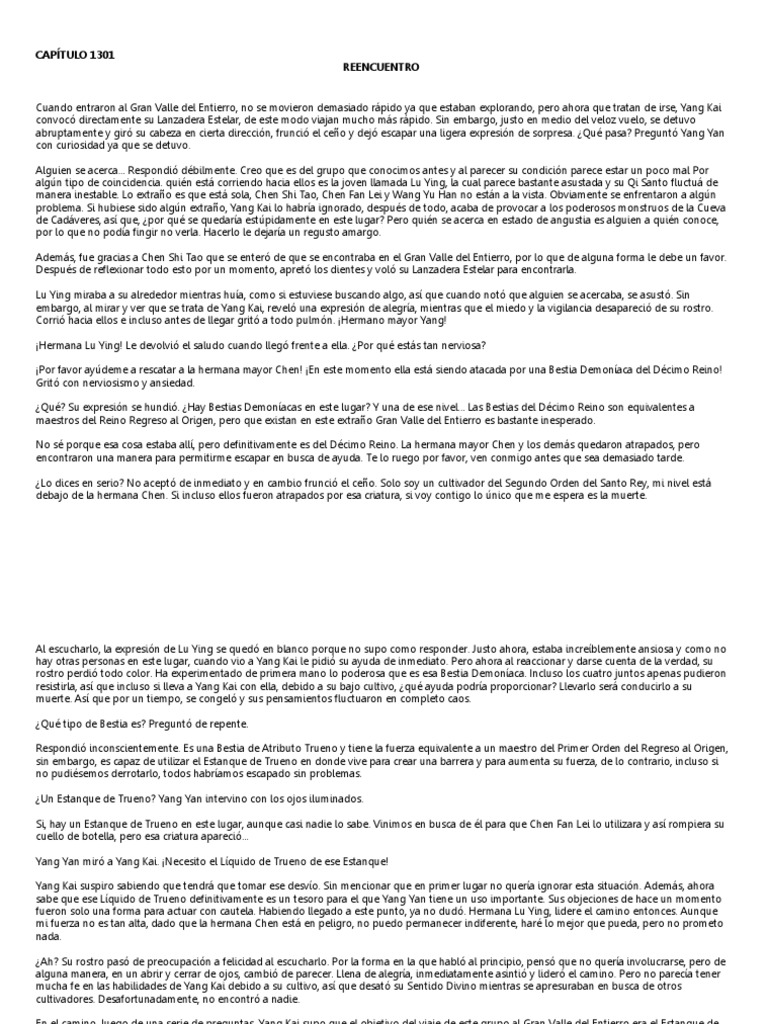 Martial Peak 1301 1400 | PDF | Relámpago