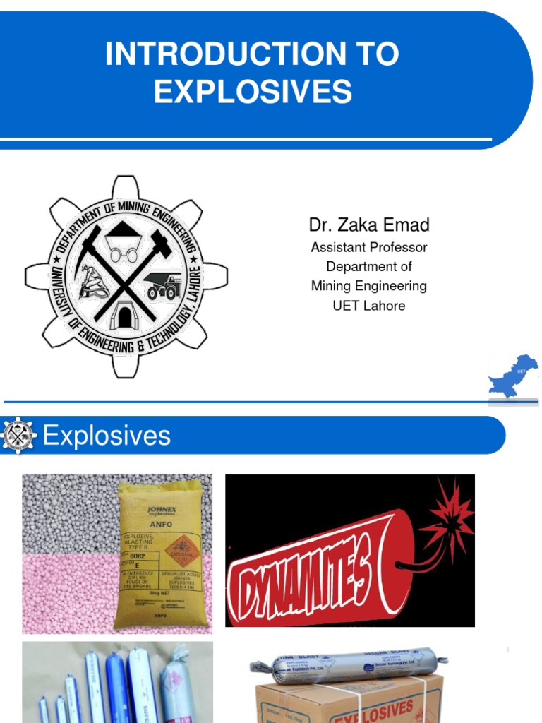 Lecture 3 - Explosives - PDF Version 1 | PDF