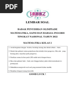 Soal Math Level 1 Omnas 12 | PDF