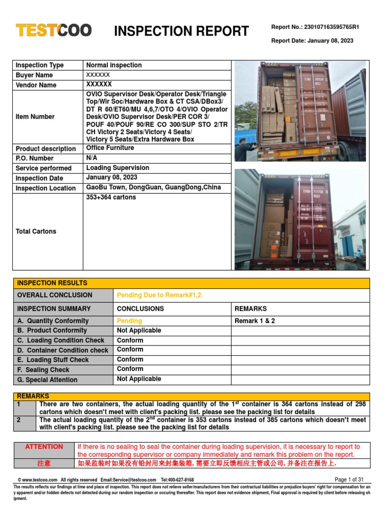 Sample Report of Loading-2 | PDF | Systems Engineering | Quality