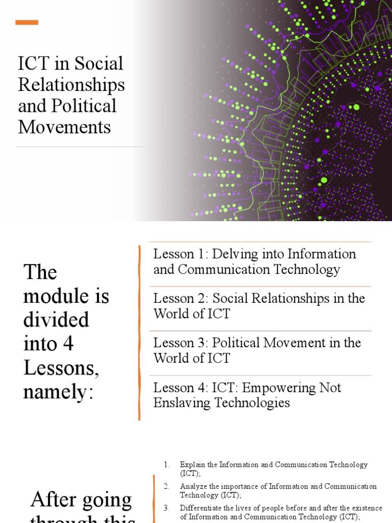 ICT in Social Relationships and Political Movements | PDF | Information ...