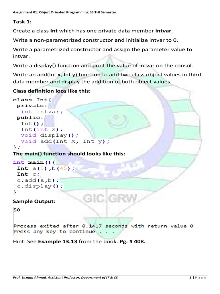 Assignment Basics | PDF | Subroutine | Parameter (Computer Programming) Assignment Basics | PDF | Subroutine | Parameter (Computer Programming)