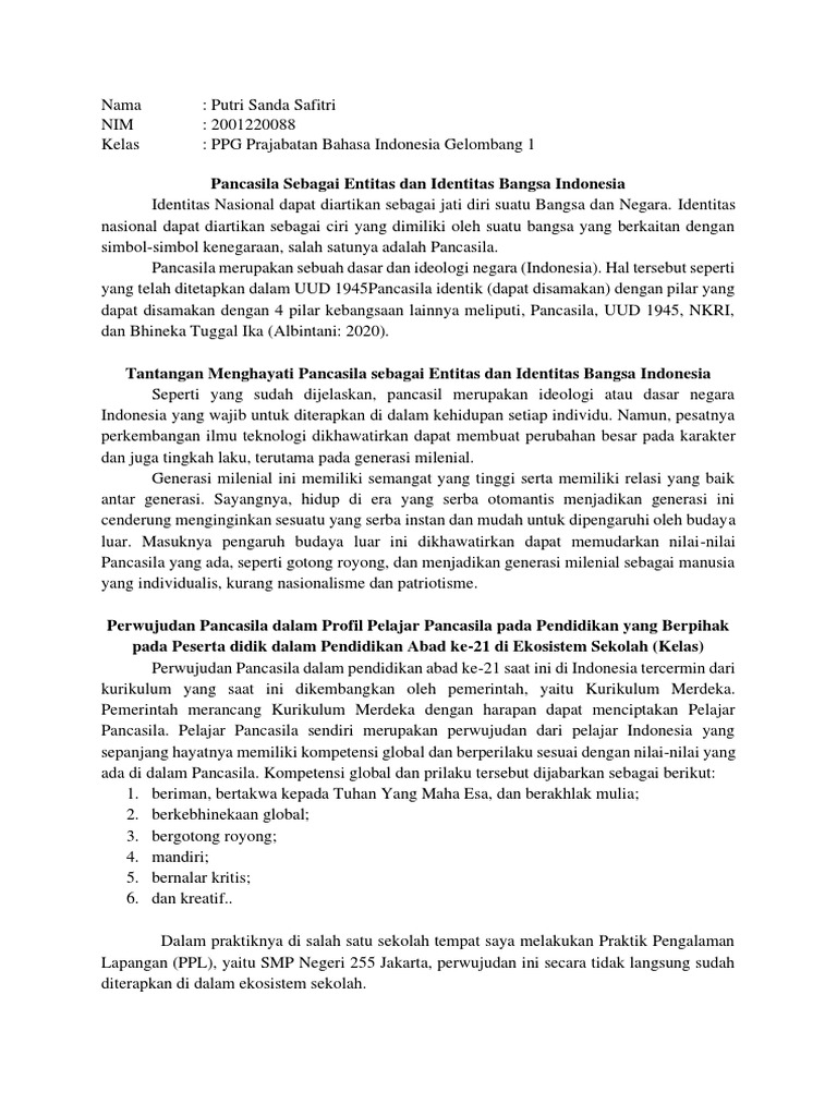 Aksi Nyata Filsof - Topik 4 - Putri Sanda Safitri | PDF | Kesehatan ...