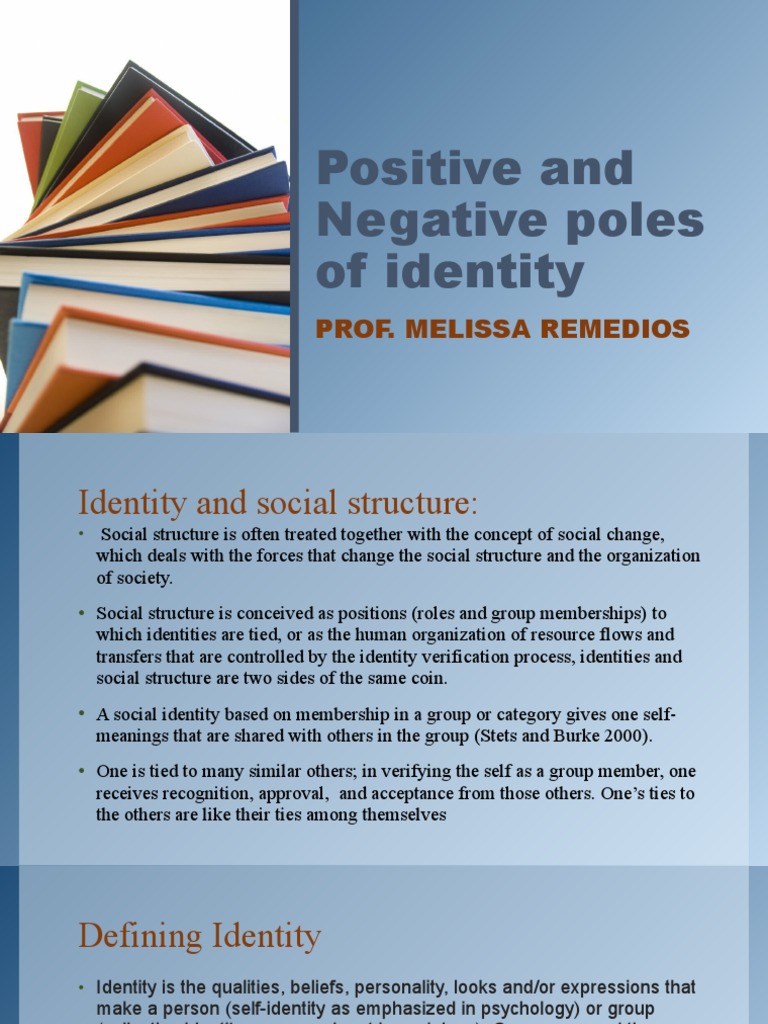 Positive and Negative Roles of Identity | PDF | Identity (Social ...