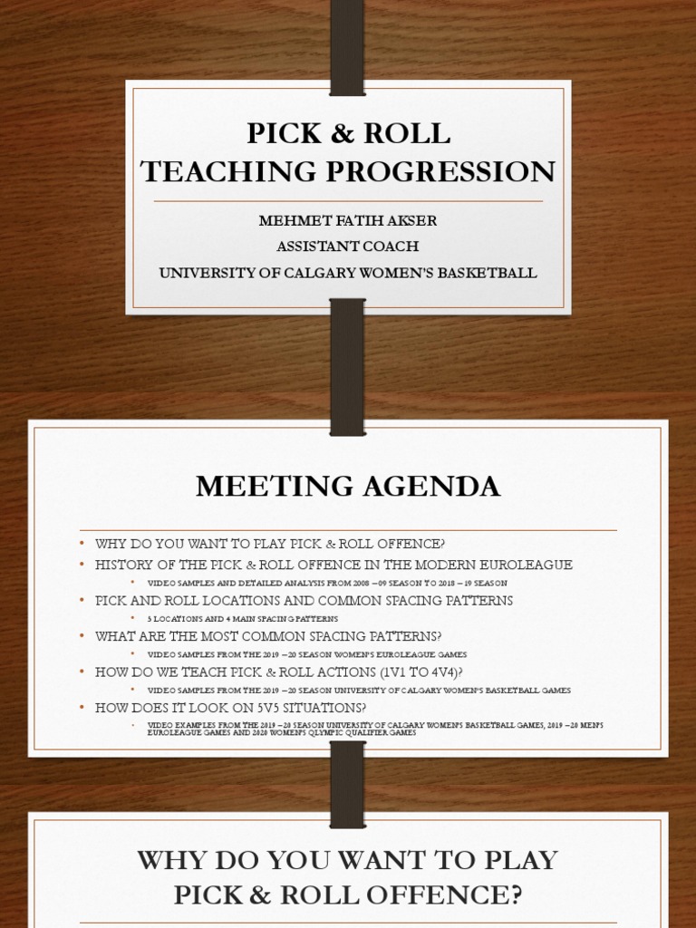 Pick & Roll Teaching Progression (Without Videos) | PDF | Sports Rules ...