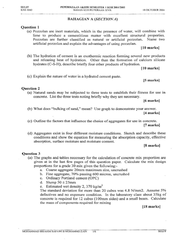 Past Year Paper | PDF