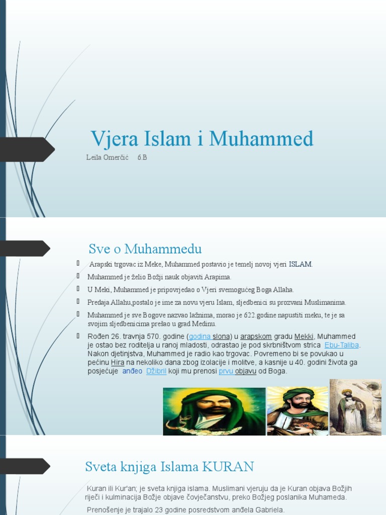 Vjera Islam i Muhammed | PDF