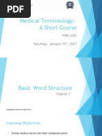 Medical Terminology - Chapter 2 Combining Forms | PDF