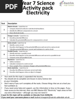 KS3 Physics: Electric Current & Voltage | PDF | Voltage | Electric Current