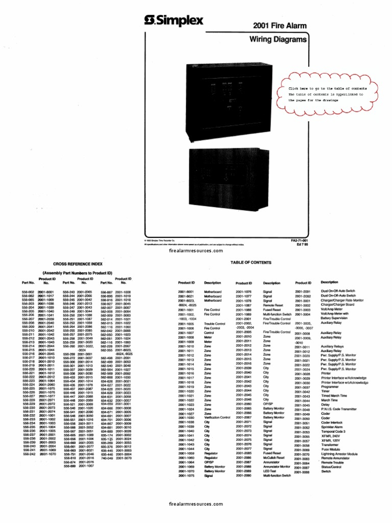 Simplex 2001 Fire Alarm Wiring Diagrams | PDF | Cooking, Food & Wine ...