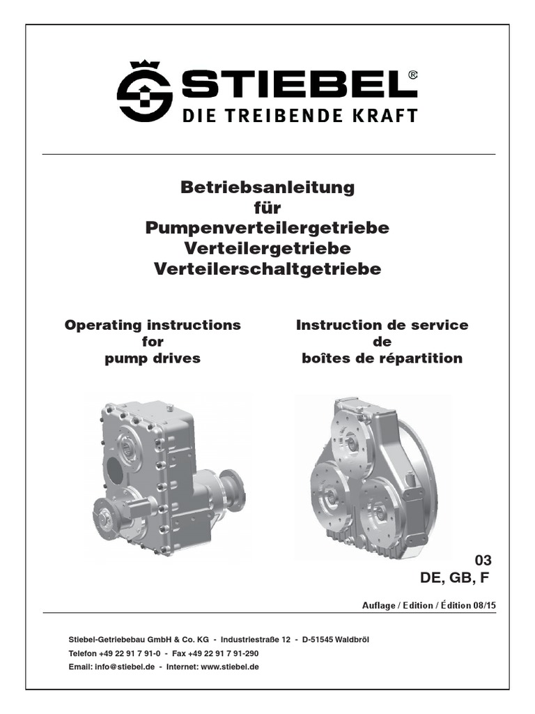 BA 03 Verteilergetriebe DE GB FR 08.15 | PDF