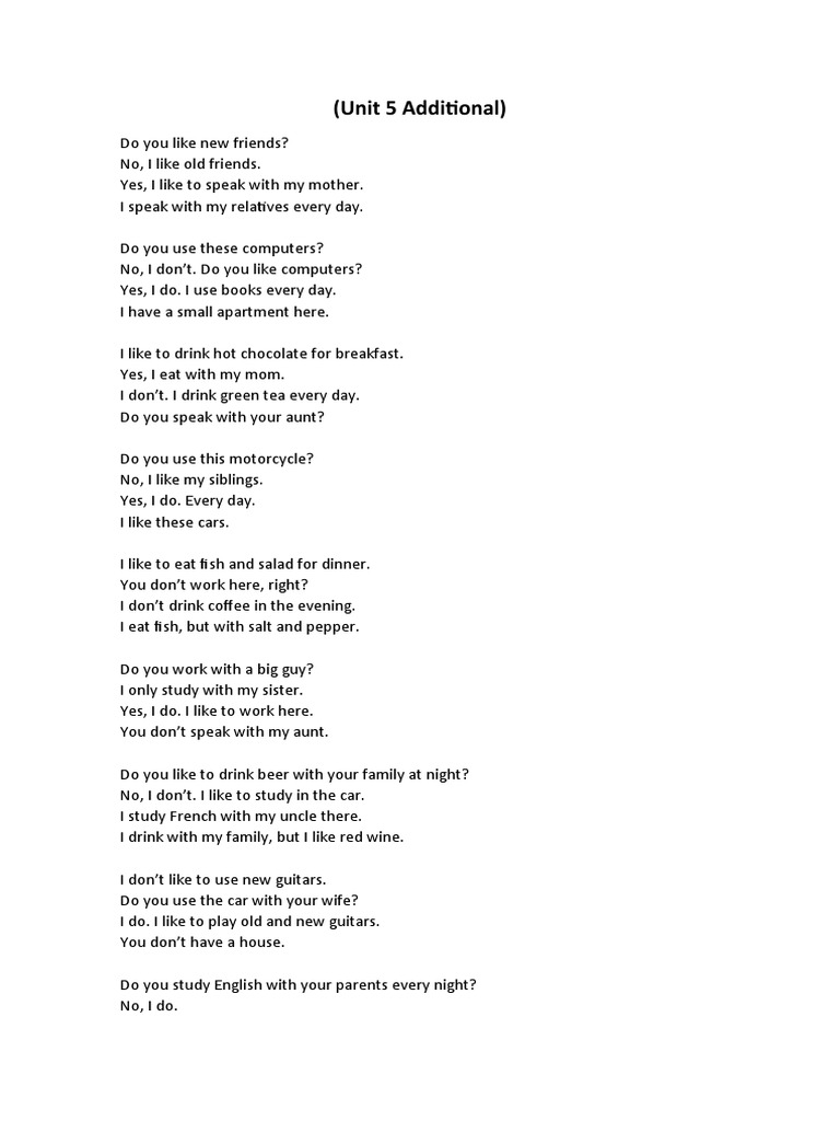 U5 Extra - Quiz | PDF | Home & Garden