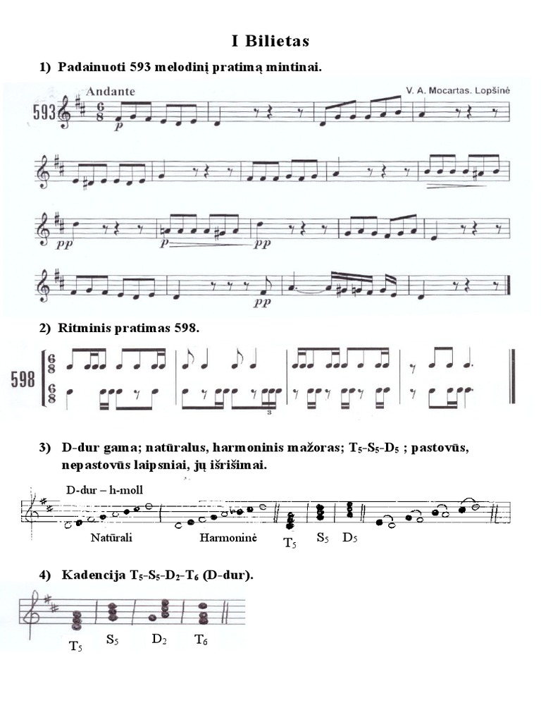 I Bilietas | PDF