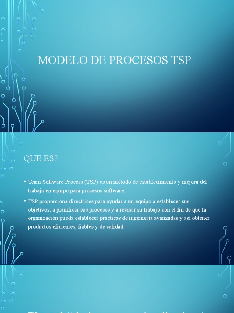 Modelo de Procesos TSP | PDF