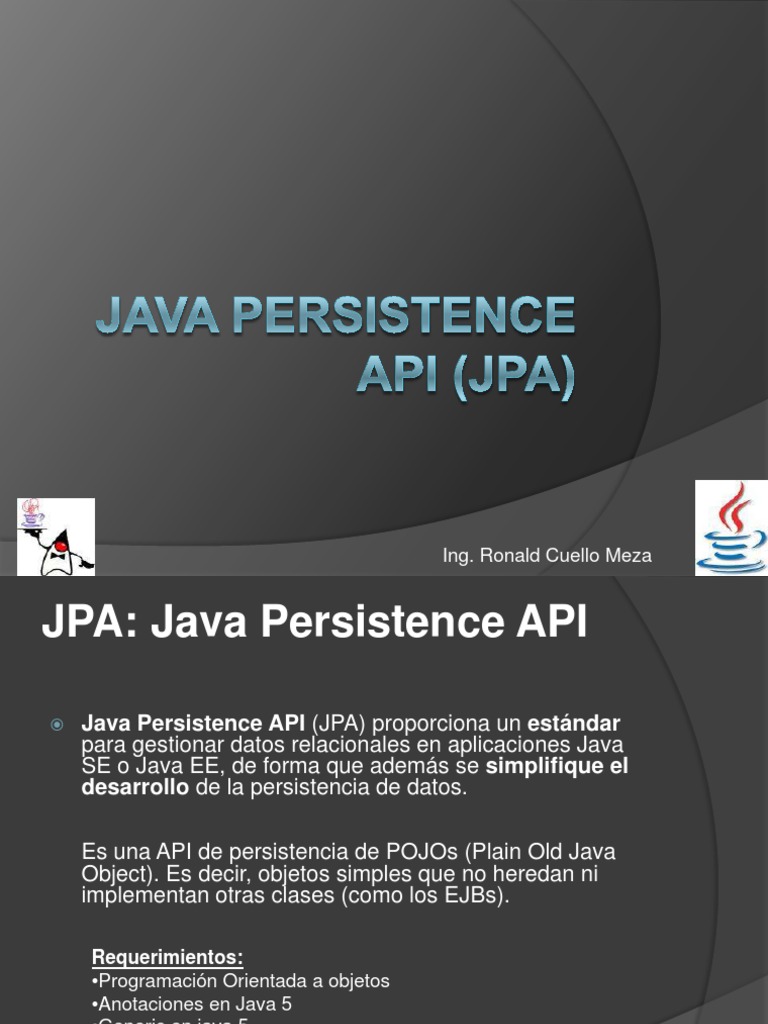Java Persistence A Pi JP A | PDF | Gestión de tecnología de la información | Software de gestión ...