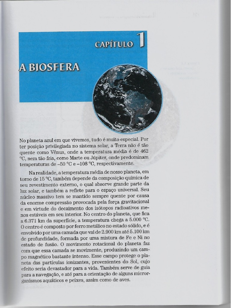 Cap. 1 A Biosfera, Enrique E. Toma, Química Bioinorgânica e Ambiental | PDF