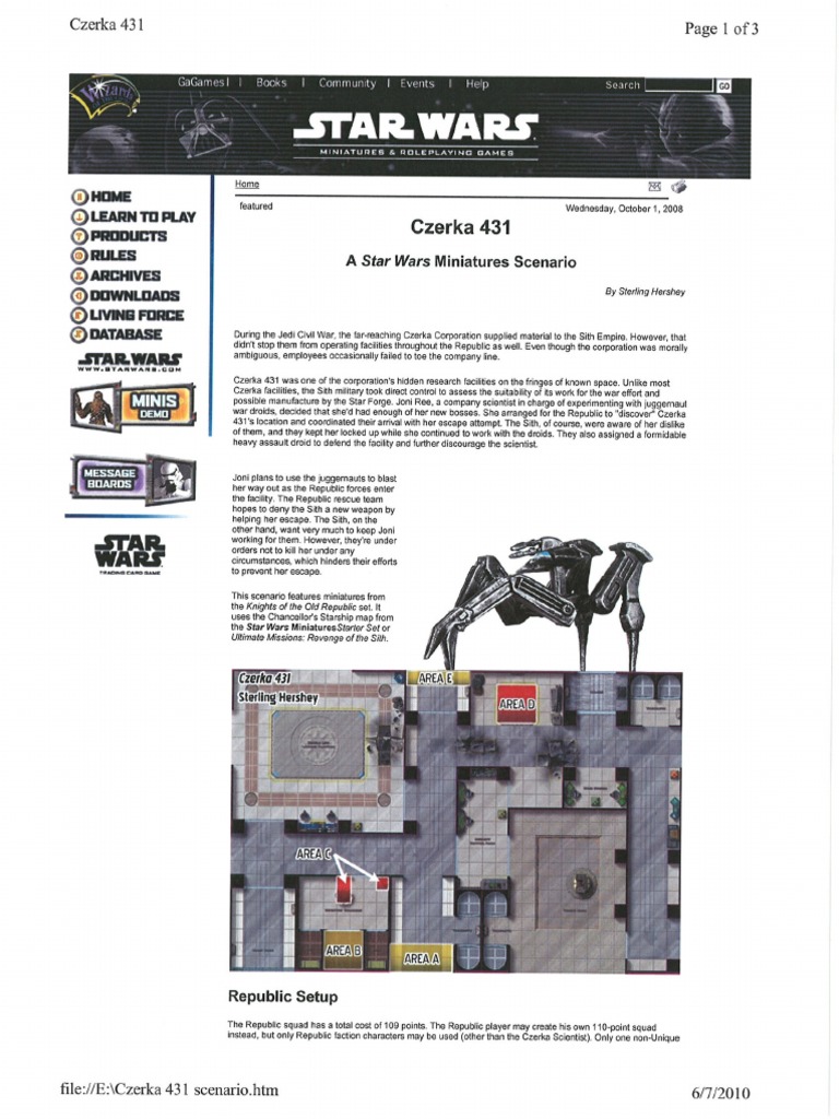 Scenario Czerka 431 | PDF