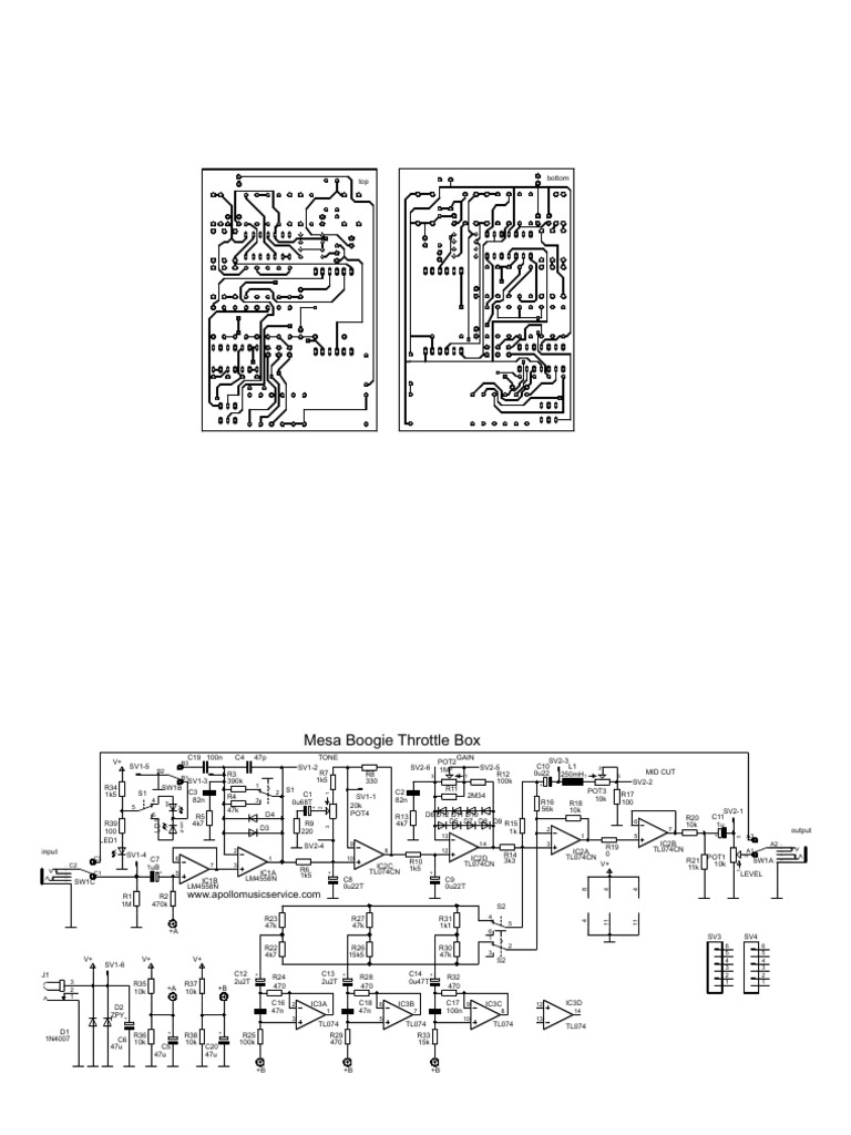 Mesa Boogie Throttle Box First PCB | PDF | Chess | Chess Theory