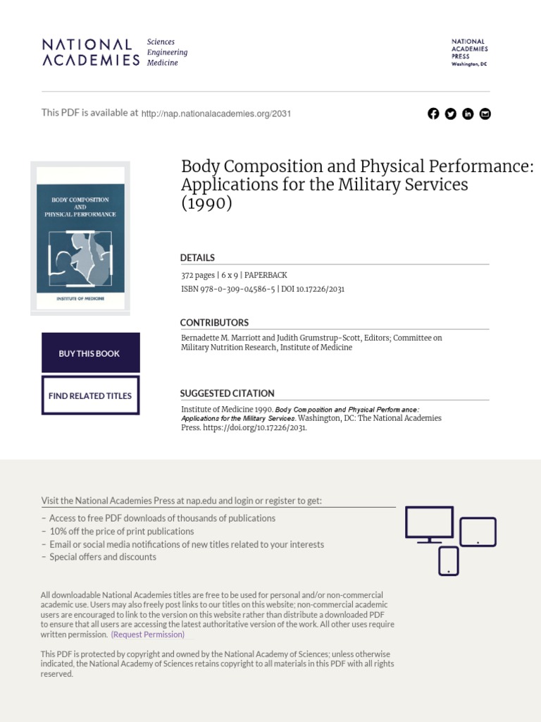 Body Composition and Physical Performance: Applications For The ...