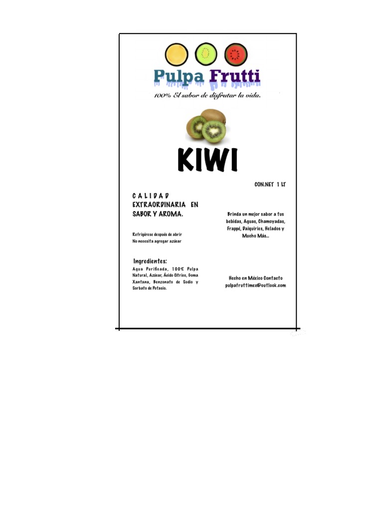 Etiqueta Kiwi | PDF