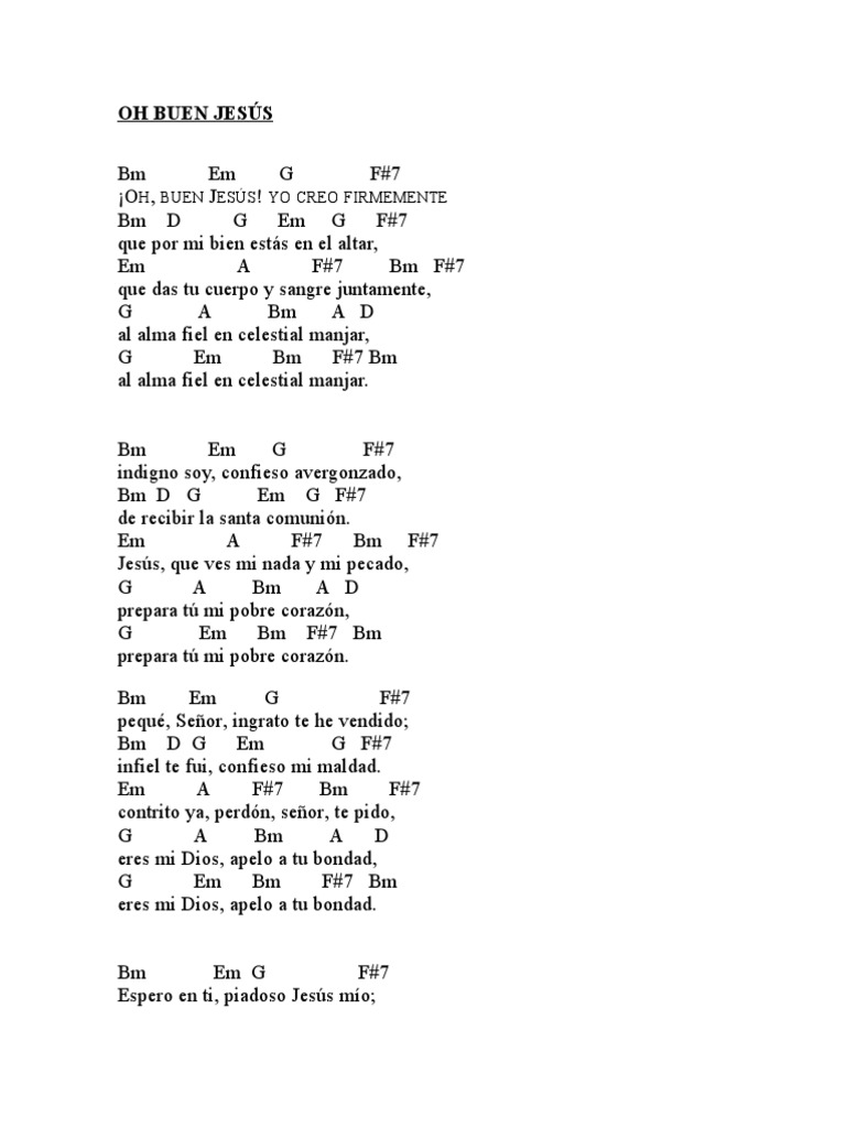 Oh Buen Jesús | PDF