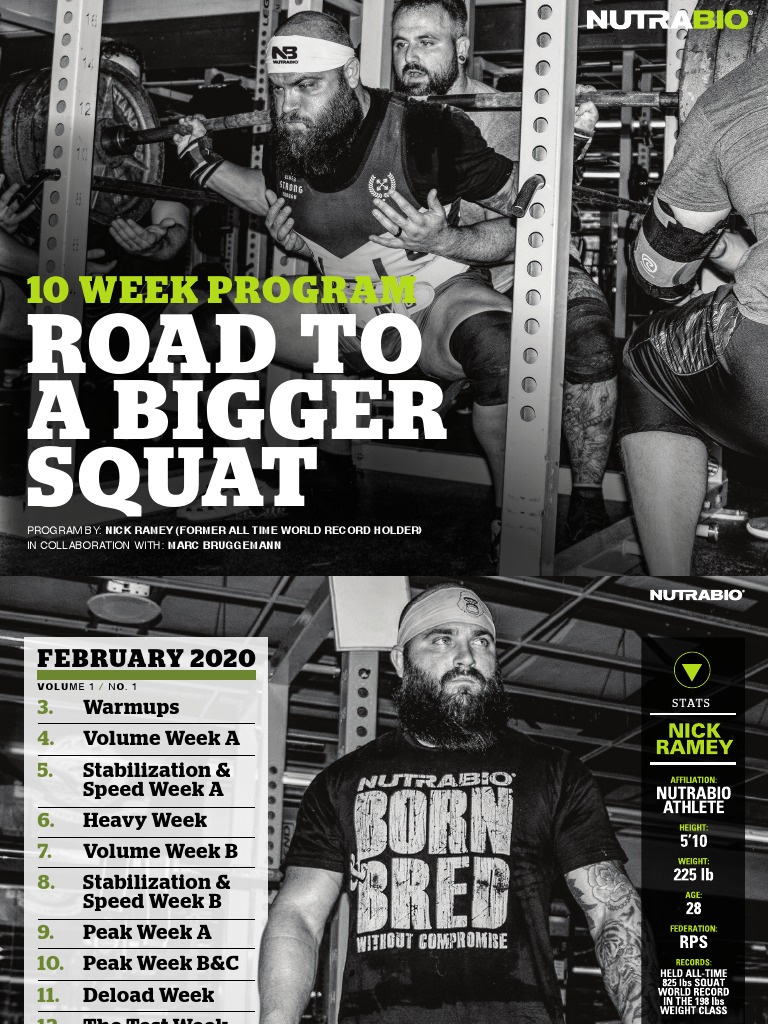 Nick Ramey's 10-Week Squat Program | PDF | Skeletal Muscle