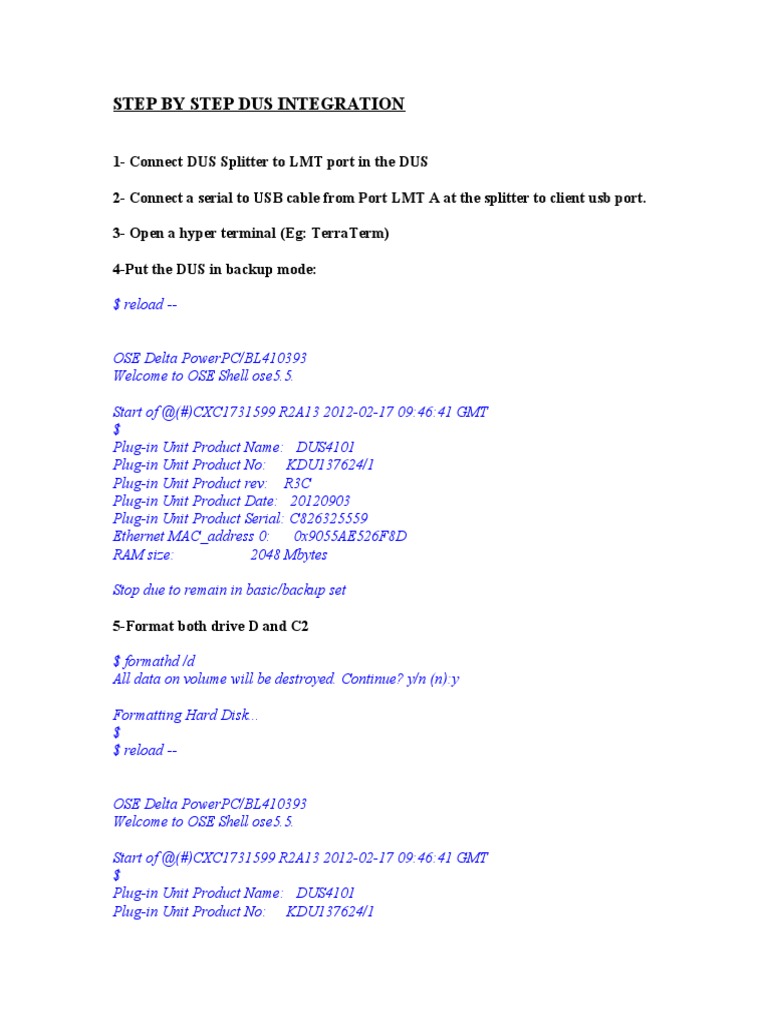 Step by Step Dus Integration | PDF | File Transfer Protocol | Usb