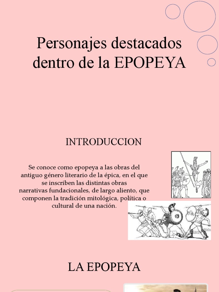 Epopeya Personajes | PDF | Poesía épica | Odiseo
