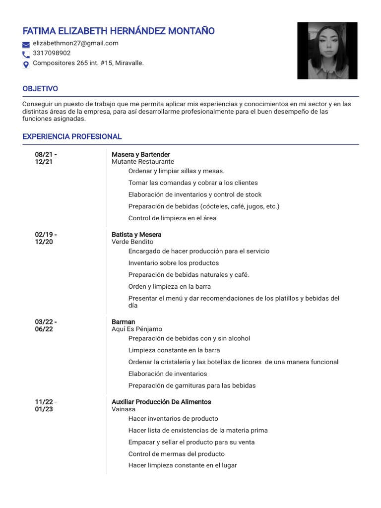 CV Elizabeth Hernández | PDF