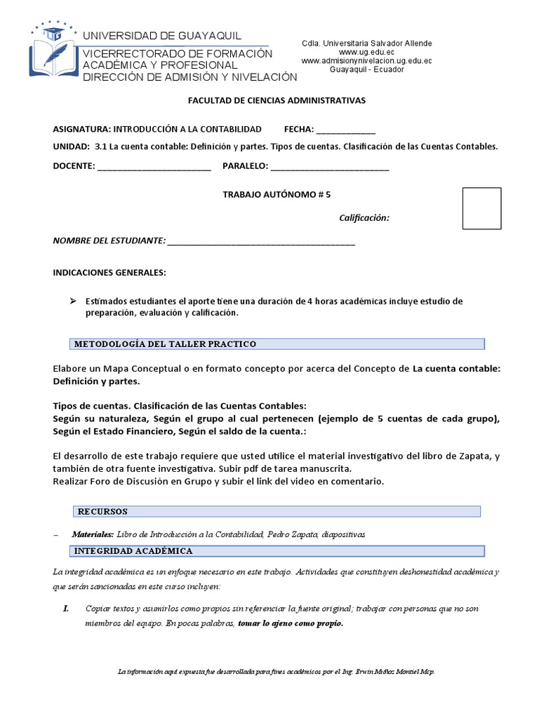 U3 - Clase 2 - S5 | PDF | Contabilidad | Maestros