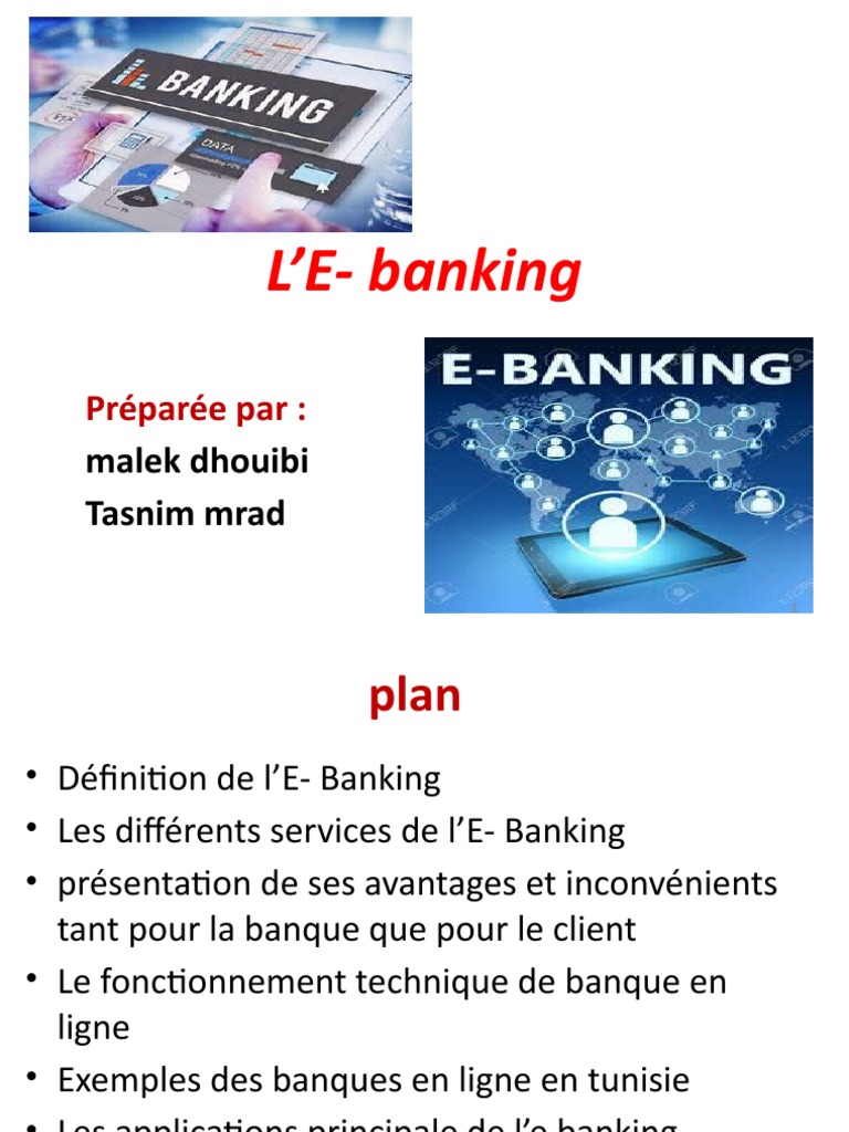 L'E - Banking | PDF | Banques | Services bancaires en ligne
