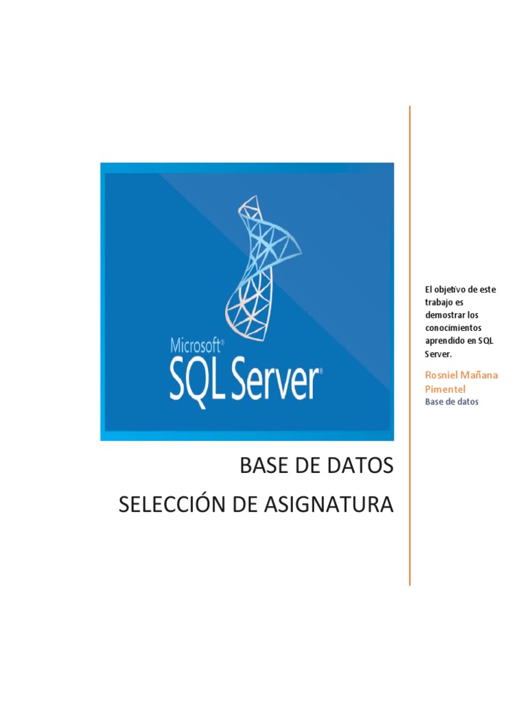 Trabajo Final Base de Datos | PDF Trabajo Final Base de Datos | PDF