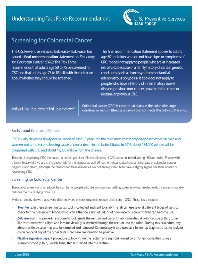 Handout For Patients | Download Free PDF | Colorectal Cancer ...
