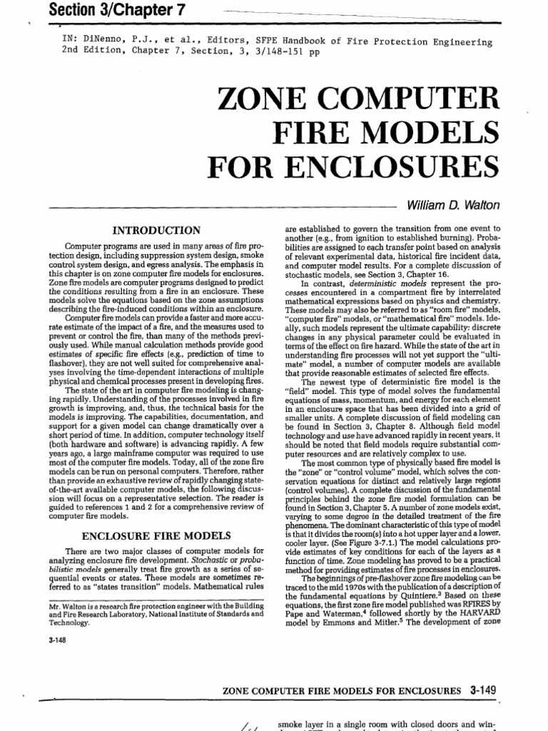 Overview of Zone Fire Models | PDF | Stochastic Process | Combustion