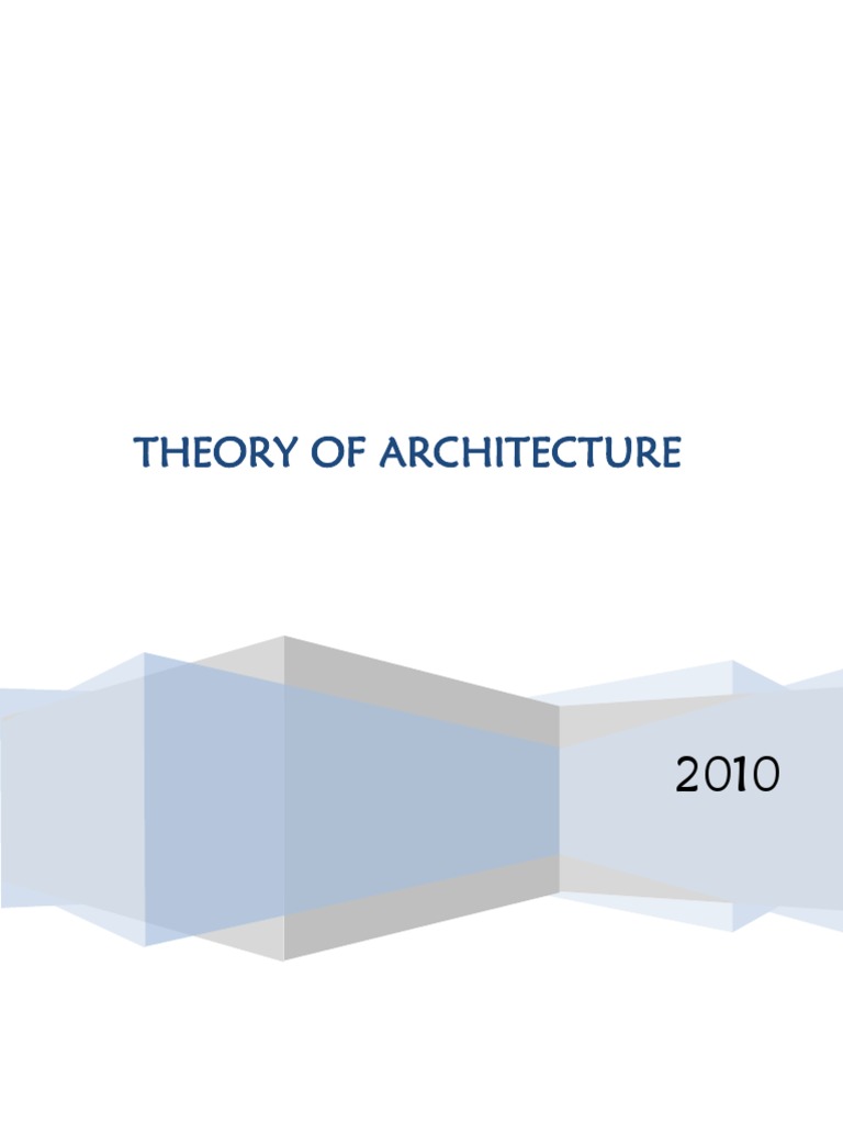 Theory of Architecture | PDF | Design | Scientific Method