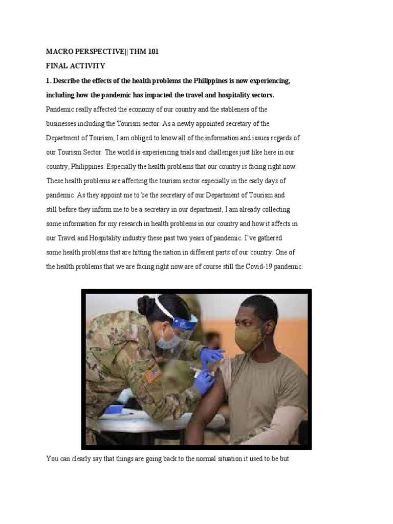 Macro Perspective Final Task | PDF | Tourism | Globalization