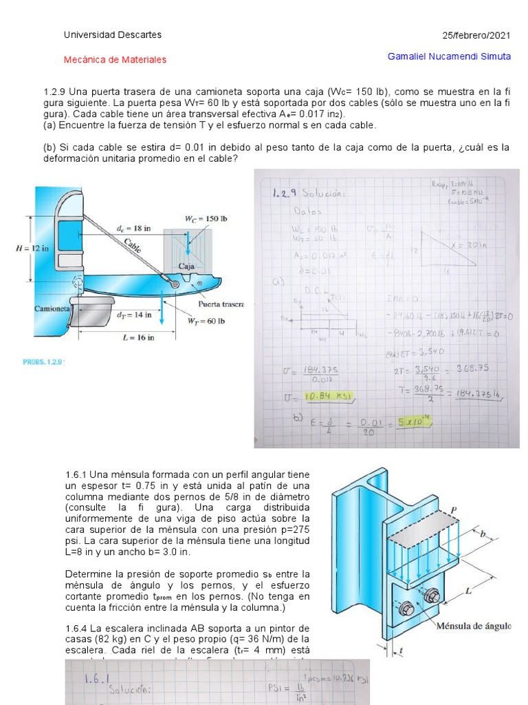 Ejercicios de La Primera Sección Propuesta | PDF