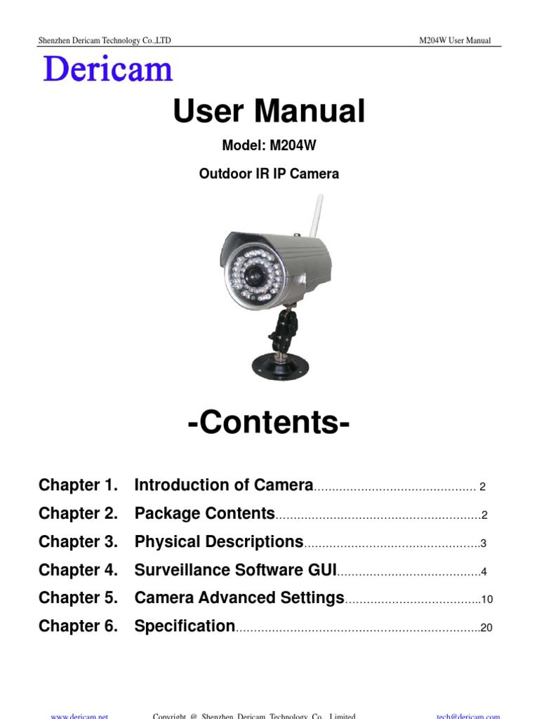 03 M204W User Manual V1.1 | PDF | File Transfer Protocol | Email Address