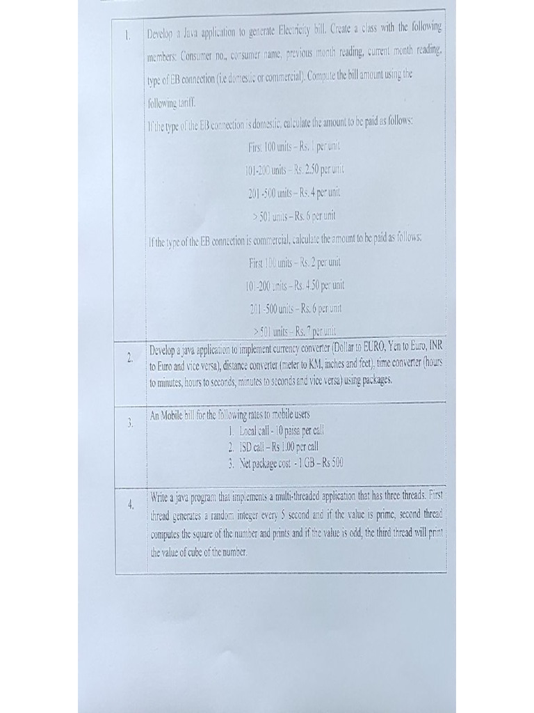 Oops Question Paper | PDF