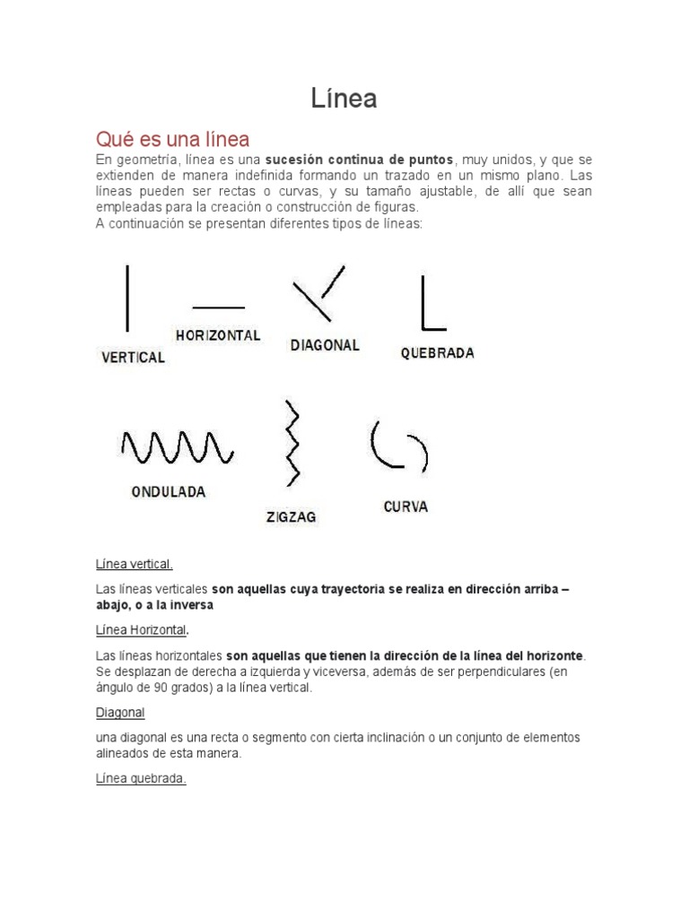 Tipos de Linea 1ro Expresion | PDF