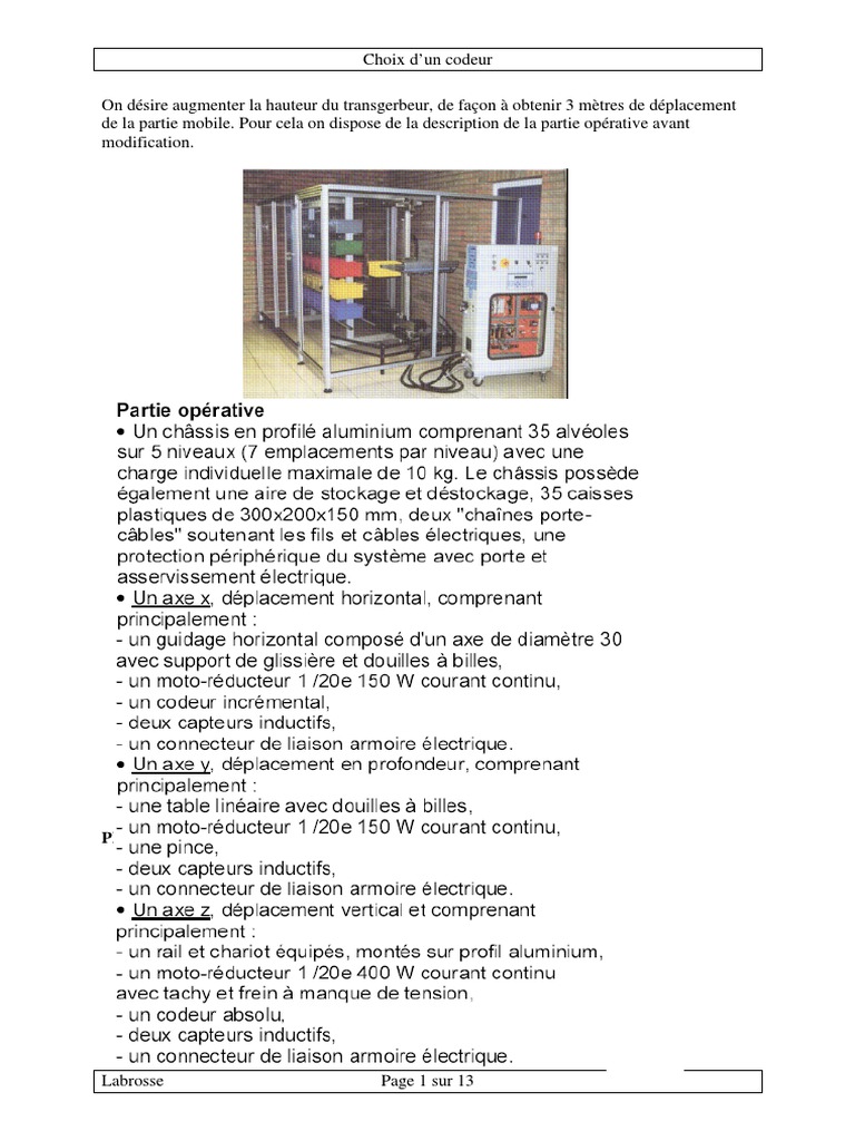 TD Codeur Absolu | PDF