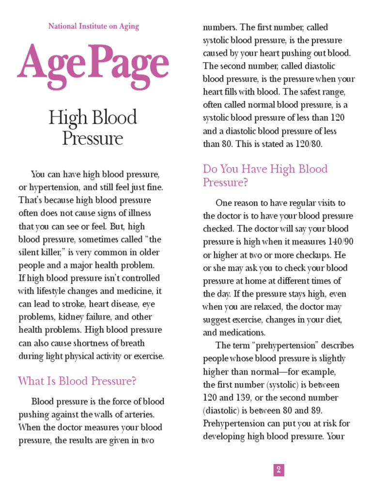 High Blood Pressure | PDF | Blood Pressure | Hypertension