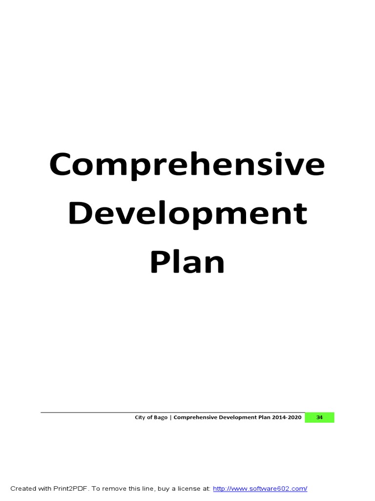 2015-2020 CDP_comprehensive development plan | PDF | Infrastructure | Water