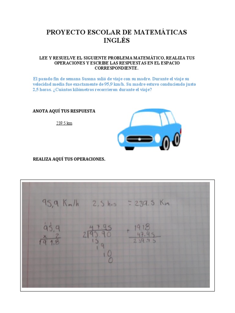 Proyecto Escolar de Matemática1 | PDF