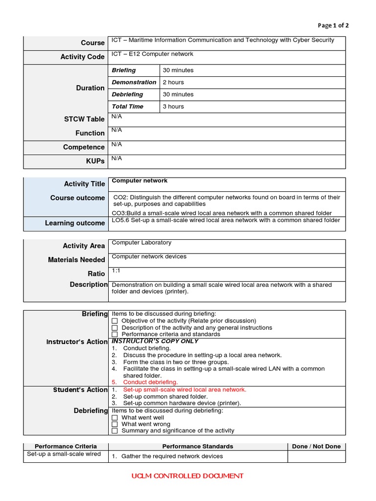 E12 Computer Network | PDF | Computer Network | Local Area Network