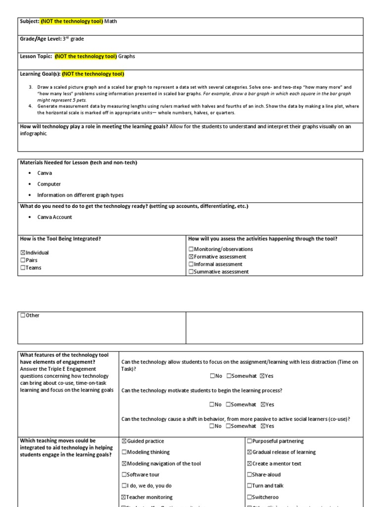 Infographic Lesson Plan Template | PDF | Learning | Infographics
