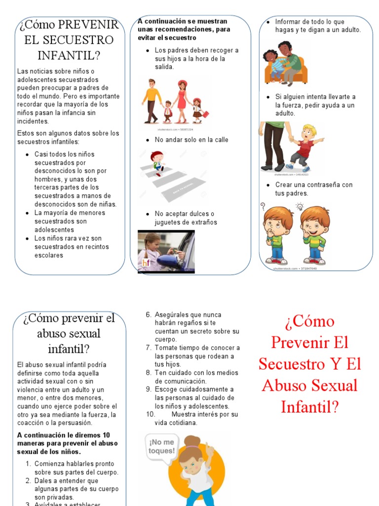 Como Prevenir El Secuestro Infantil | PDF | Abuso sexual